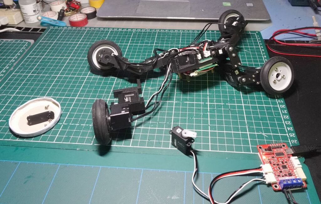 Wheeled Quadruped Robot を作りたい4 - Advent Calendar - HomeMadeGarbage
